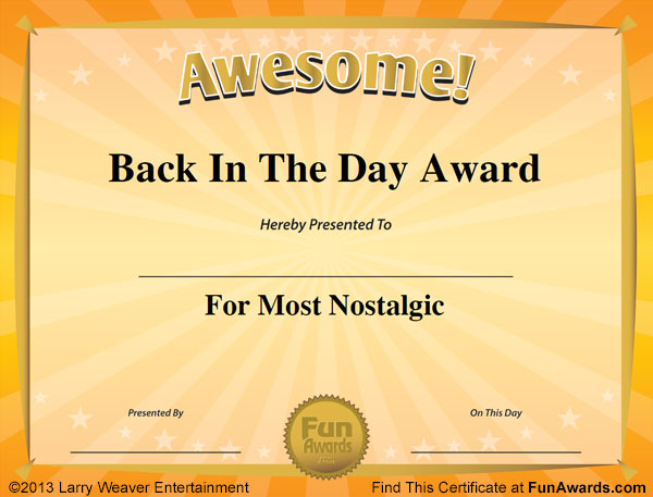 Funny Award Certificates 101 Funny Certificates To Give Family 