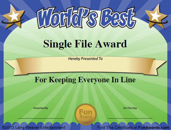 Funny Award Ideas Humorous Awards Ideas Certificates